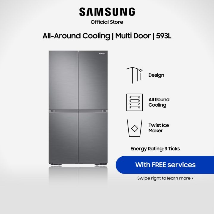 Samsung RF59A70T4S9/SS, Multi-door Refrigerator, 593L, 3 Ticks | Lazada ...
