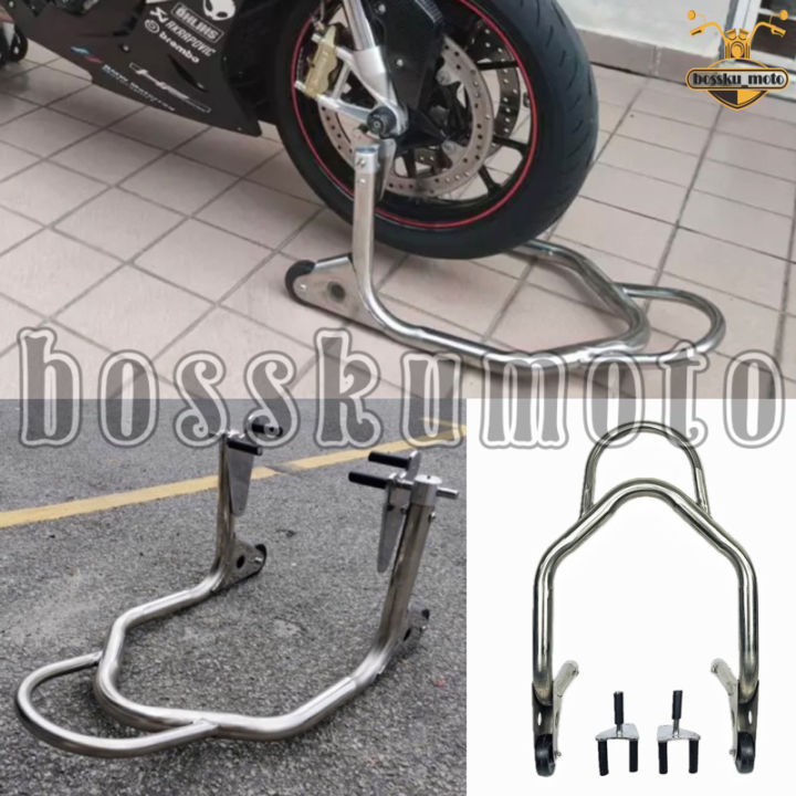 FRONT FORK PADDOCK STAND STAINLESS STEEL | Lazada PH
