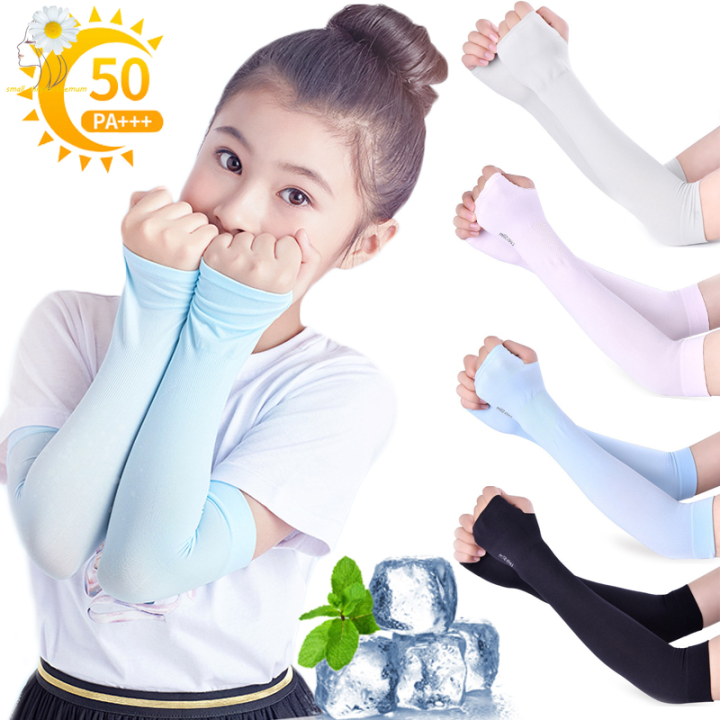 Cooling Ice Arm Sleeves For Kids 4-12 Years Summer Sports Sun ...