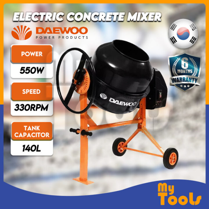 DAEWOO Electric Concrete Mixer Heavy Duty Type Mesin Bancur Simen | Lazada