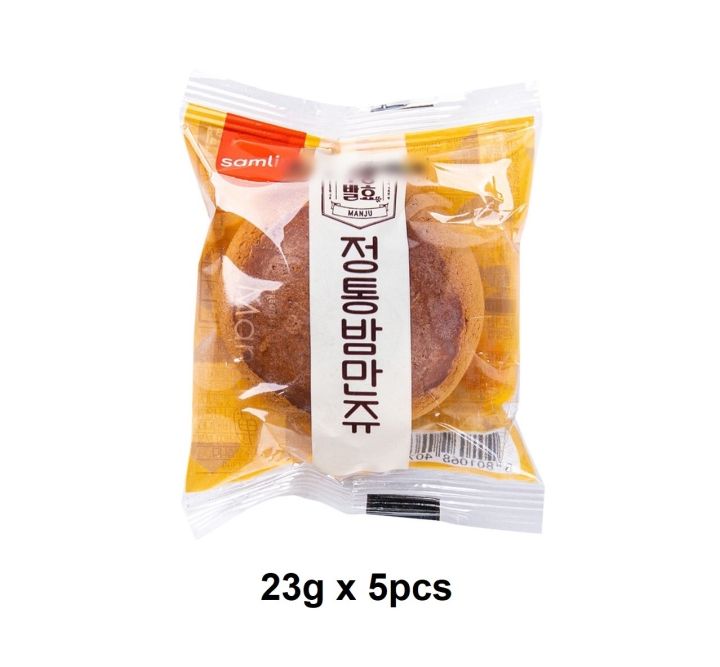 [Original] 정통밤만쥬 Samlip Chestnut Bread (ขนมปังเกาลัด 5 ชิ้น) 23g*5 ...