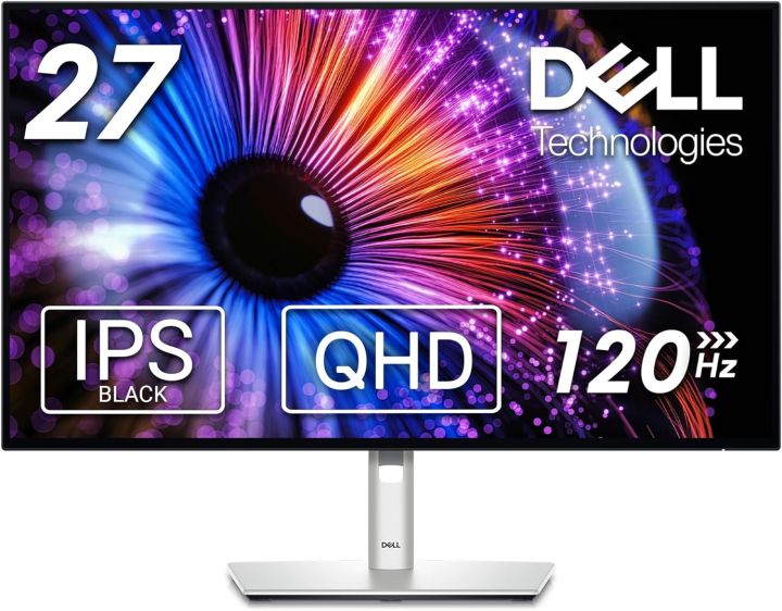 Dell U2724DE UltraSharp Thunderbolt 27 Inch QHD (2560x1440) Monitor, 120Hz, IPS Black, 5ms, 98% ...