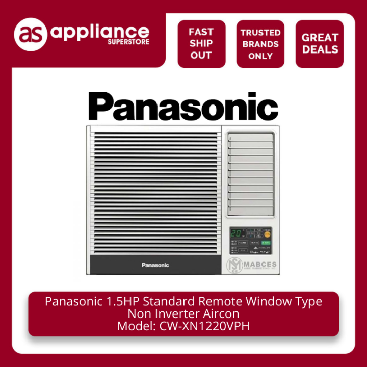 Panasonic 1.5HP Standard Remote Window Type Non Inverter Aircon CW ...
