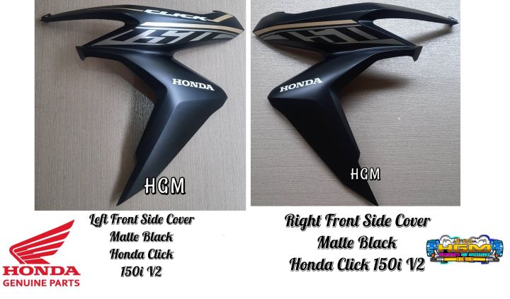 FRONT SIDE COVER MATTE BLACK HONDA CLICK 150i V2 | 64600-K59-HA0ZC ...