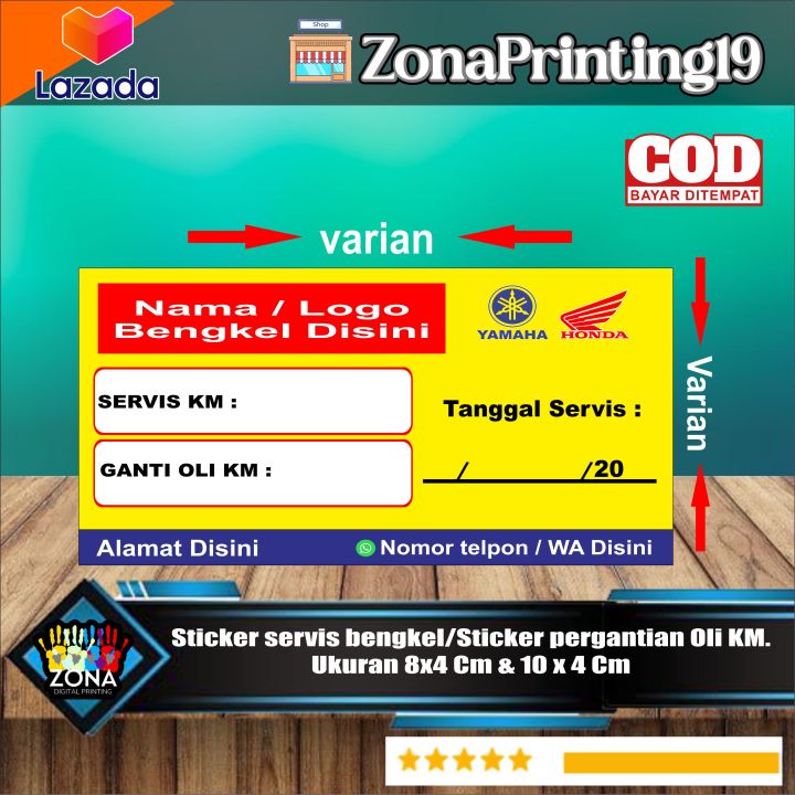 Label Stiker Awet Untuk Bengkel Service Motor/Mobil | Lazada Indonesia