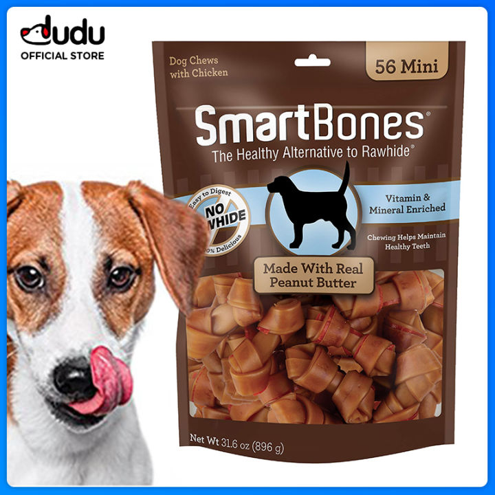DUDU Pet Gourmet Beef Hide & Chicken Twists Dog Treats - Healthy ...