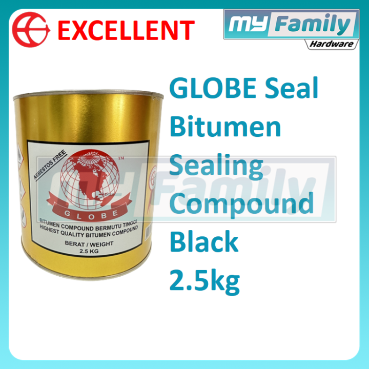 GLOBE Seal Bitumen Sealing Compound Black 2.5kg | Lazada