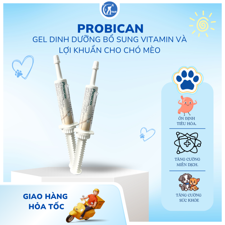 1 Tuýp Gel dinh dưỡng Probican bổ sung vitamin và lợi khuẩn cho chó mèo ...