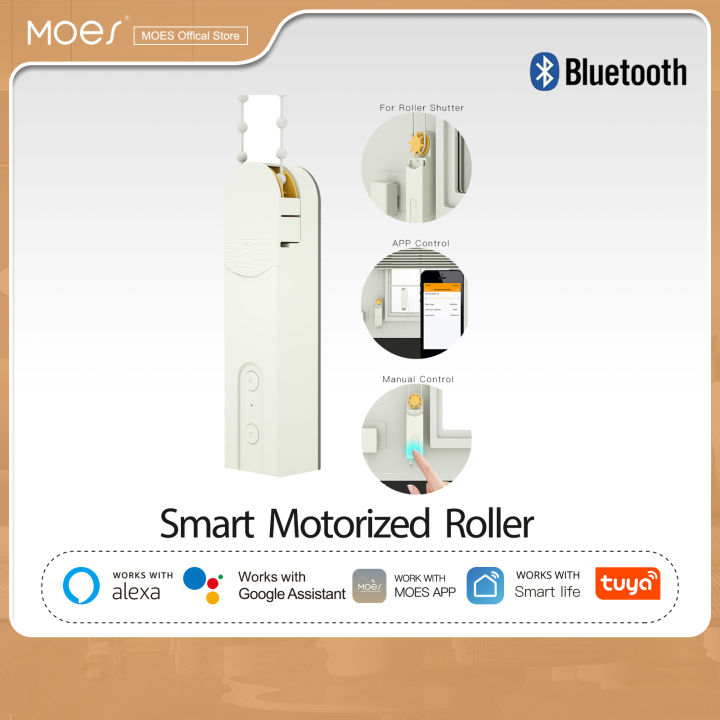 MOES Tuya Smart Bluetooth DIY Electric Roller Blind/Blinds Drive Motor Control Smart Life APP ...