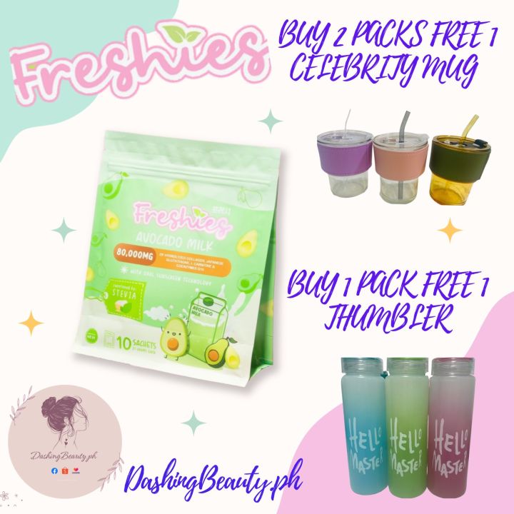 Freshies Avocado Milk Collagen Drink by Juju Glow for Stress Relief ...