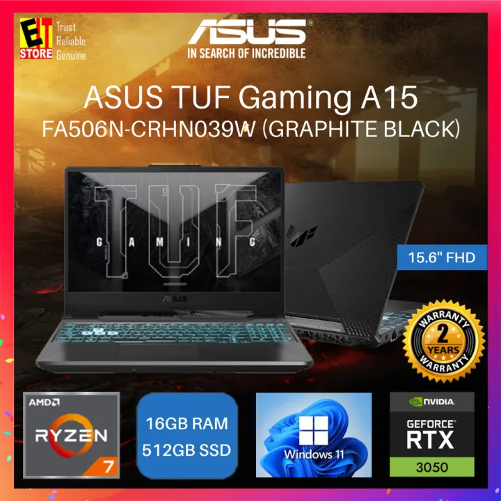 ASUS LAPTOP TUF A15 GAMING FA506N-CRHN039W (RYZEN 7 7435HS/16GB/512GB ...