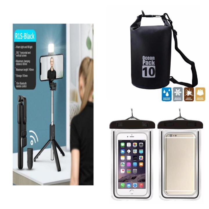 3in1 BLUETOOTH MONOPAD SET (MONOPAD/CP POUCH/10L OCEAN PACK) | Lazada PH