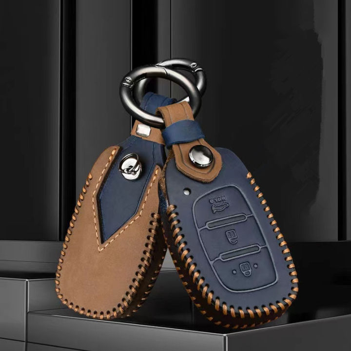Hyundai Smart Key Genuine Leather Car Key Cover | Lazada PH