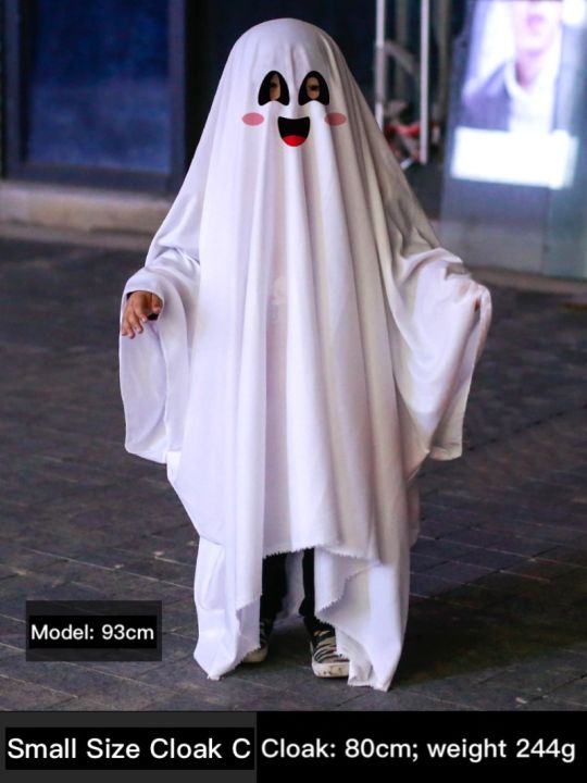 Cute Kids Halloween Horror Cloak Cape Anime No Face Cosplay Costumes ...