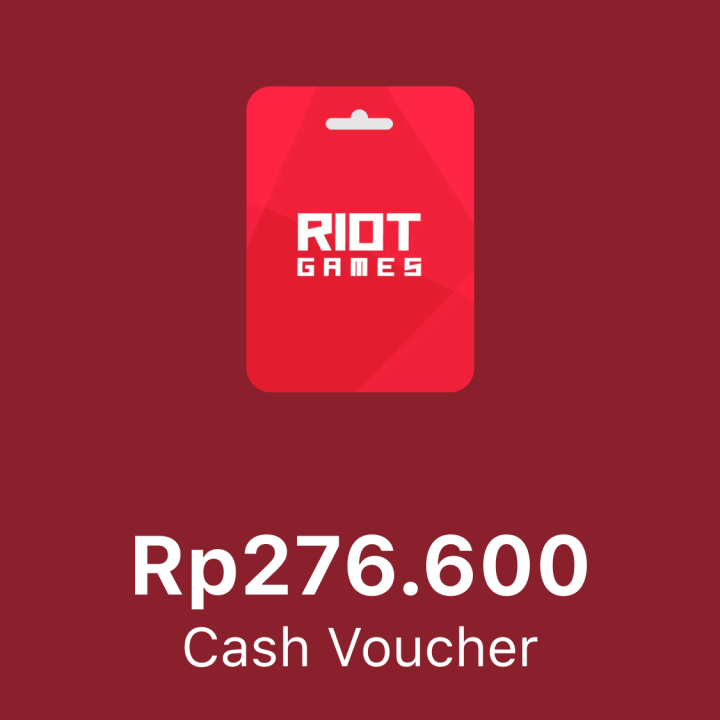 Riot Cash Rp276.600 e-Voucher | Lazada Indonesia