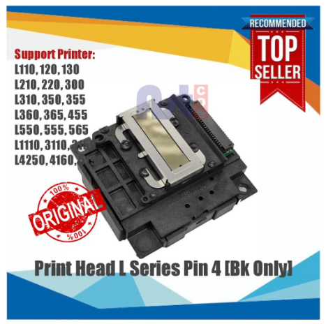 Print head Black Only Epson L120 L121 L360 L3110 L210 L1110 | Lazada ...