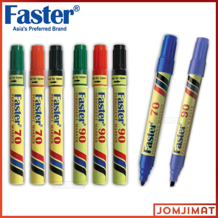 Faster 70/90 Permanent Marker Pen Bullet/Chisel Point / Faster 70/90 ...