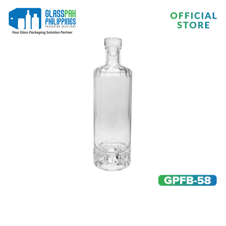 Glasspak 800ML Tall Wine Bottle Whiskey Decanter Alcohol Container ...