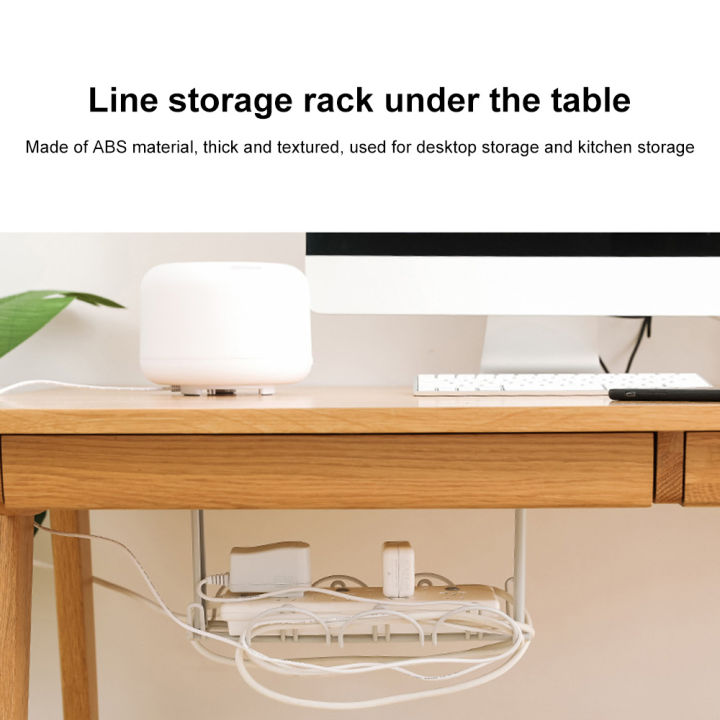 【Ready Stock】Under Desk Cable Management Tray for Standing Desk Cord ...