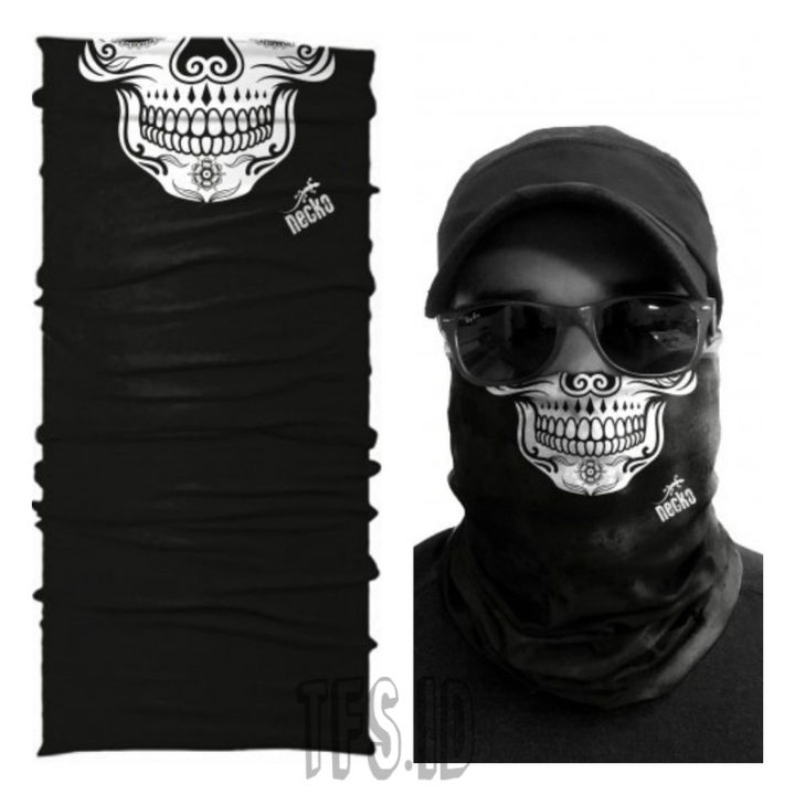 TFS.ID - Buff Skull Black Edition Premium - Masker Berkendara Motif ...
