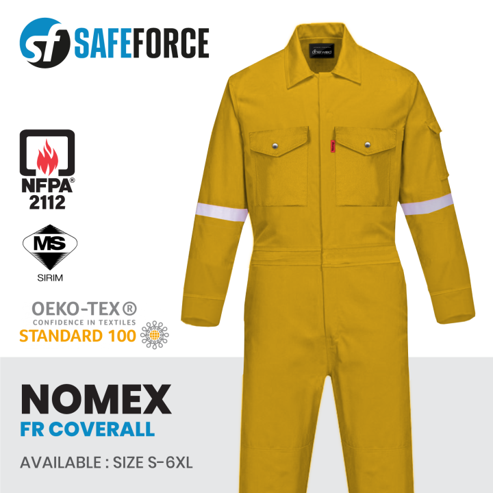 Sherwood Nomex Fire Resistant Coverall 1inch Refelector - Pakaian ...