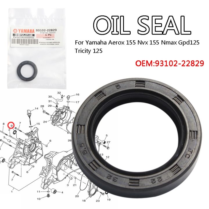Xupaishine Yamaha V1 Nmax V2 /Aerox V1 V2 /Mio I 125 Magneto ซีลน้ำมัน ...