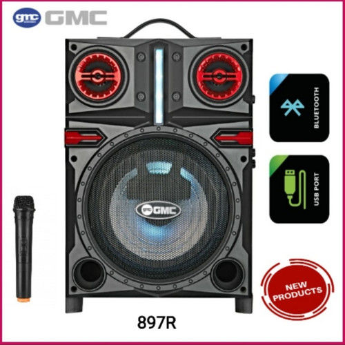 Speaker Portable GMC 897R 8 inch Bluetooth Karaoke Radio | Lazada Indonesia