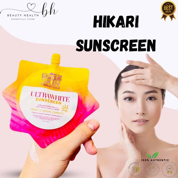 Original Hikari Ultra White Sunscreen SPF 50 Shield Your Skin From ...