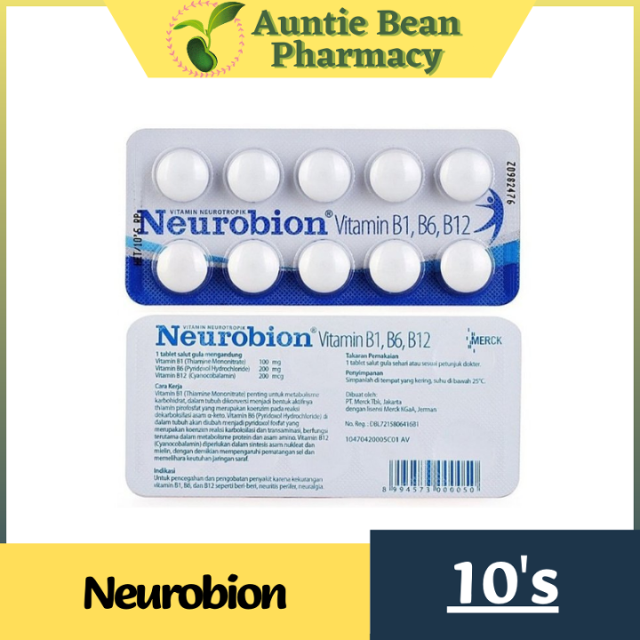 Neurobion Vitamin B1 , B6 , B12 [ 10's / PER strips ] | Lazada