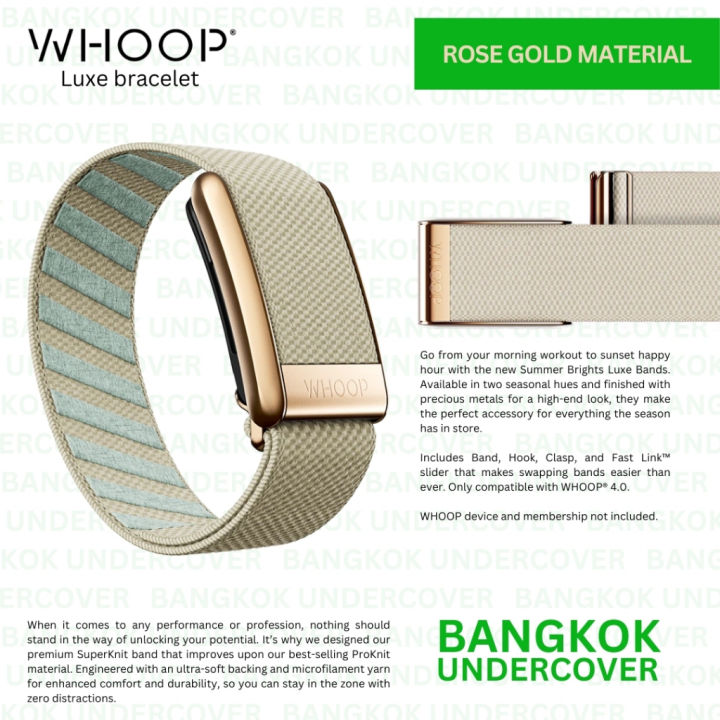 Whoop luxe band [sand dune] whoop 4.0 (pilihan) | Lazada