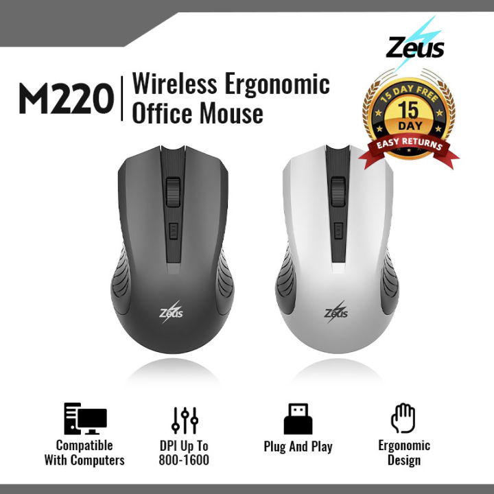 Zeus M-220 Wireless Gaming Mouse / Office Mouse With Nano Receiver And ...