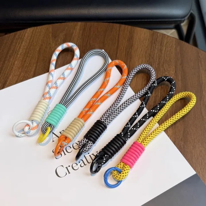 Maikling Kulay na Naka-block na Lanyard ng Telepono Versatile Portable ...