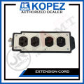 Kopez (KM-2202) Unbreakable Power Strip Outlet 4 Gang, 1200 watts ...
