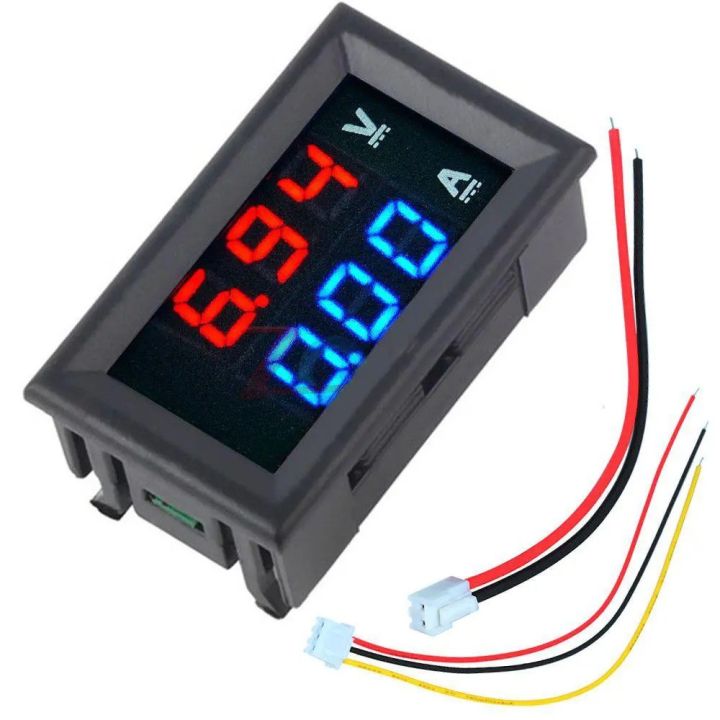 Digital Voltmeter Amperemeter 0-100V 10A Alat Ukur Tegangan Arus DC | Lazada Indonesia