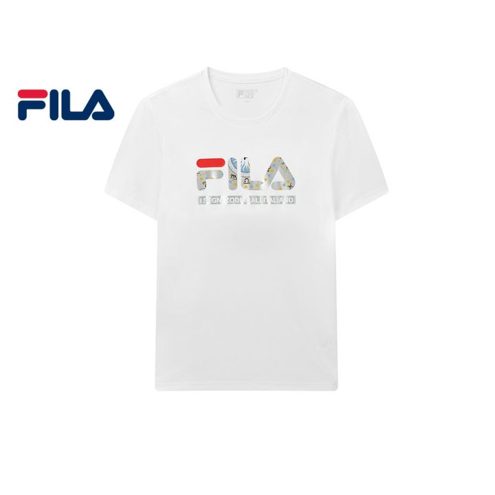 SDFDOnline Exclusive Zodiac Theme FILA Logo Cotton T-shirt | Lazada.co.th