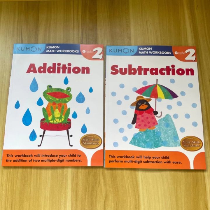 （in stock)Kumon Grade 2 Workbook (2 books) Addition and Subtraction ...