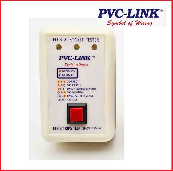 PVC-LINK PMT-13E 13A 150mA ELCB & Socket Tester | Lazada