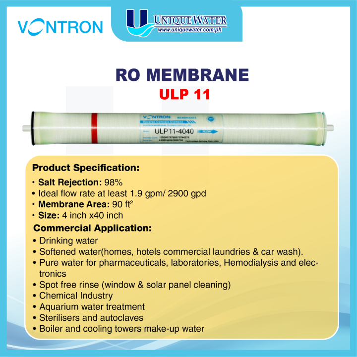 Vontron ULP 11-4040 Reverse Osmosis Membrane | Lazada PH