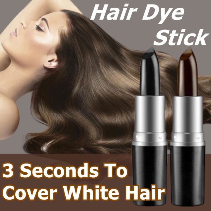 Pure Plant Hair Dye Stick One-time Fast Dyeing Hair Covering White Hair ...