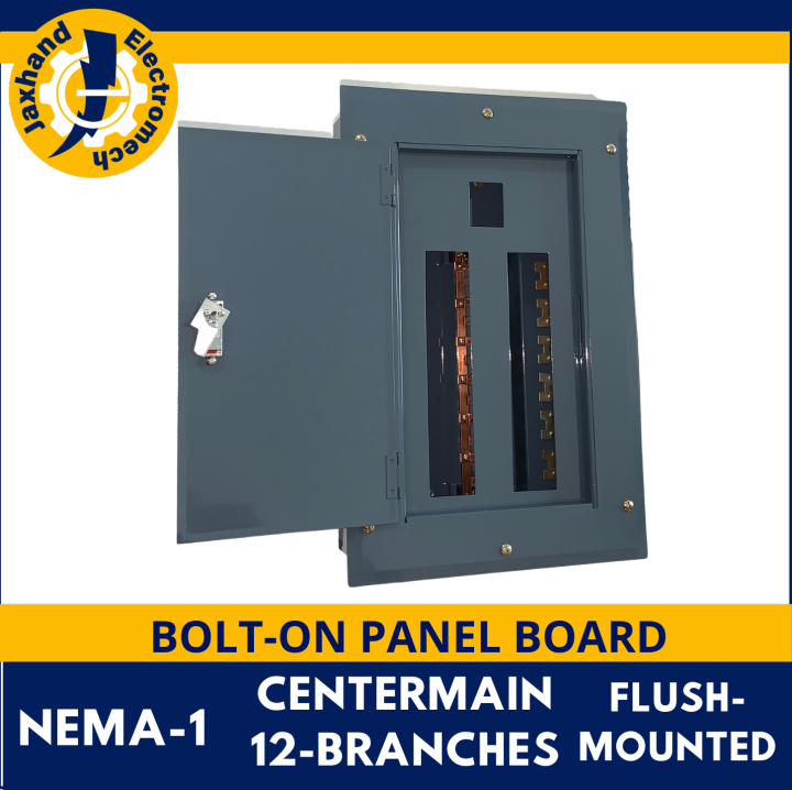 Panel Board 12 Branches Bolt-On Type Center-Main Flush-Mounted Gauge ...
