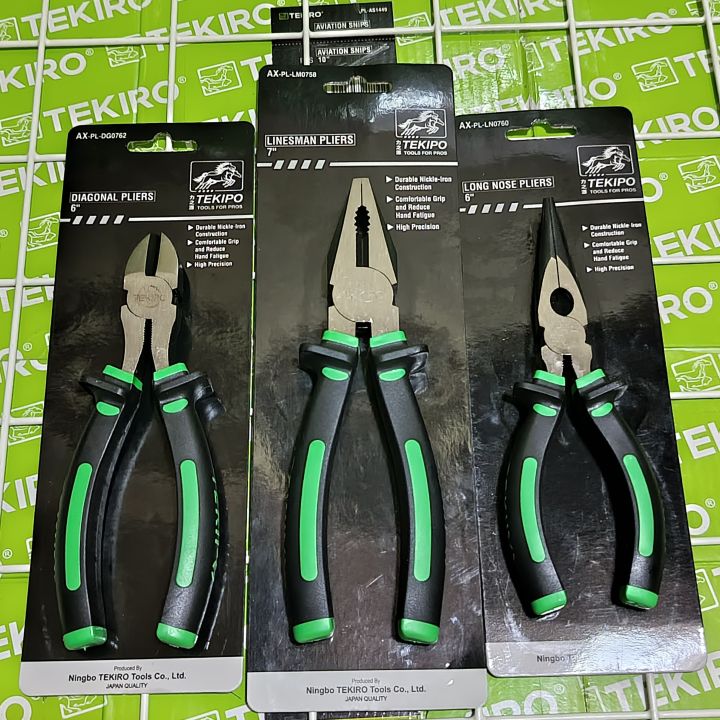 Tang Tekiro Set 3 Pcs / Tang Potong /Tang Kombinasi / Tang Lancip Tekiro Original | Lazada Indonesia