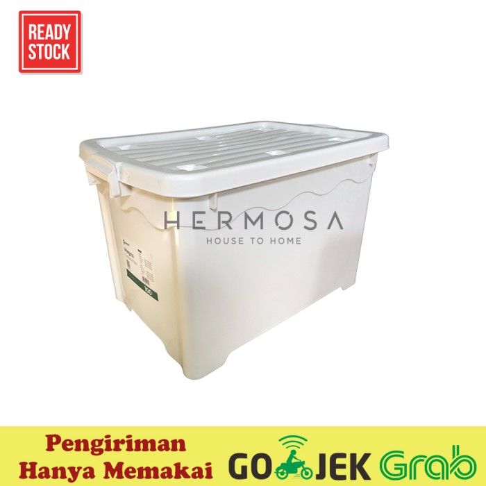 Gessler Box container 100 liter plastik Dengan Roda kuat box Serbaguna ...