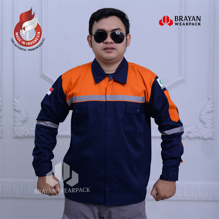 Baju Kemeja Kerja Safety K3 Lengan Panjang Wearpack Werpak Proyek ... Baju Kemeja Kerja Safety K3 Lengan Panjang Wearpack Werpak Proyek ...