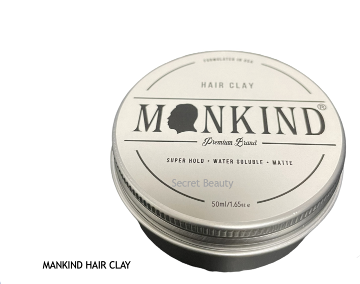 MANKIND HAIR CLAY - SUPER HOLDING POWER- MATTE - FORMULATED IN USA ...