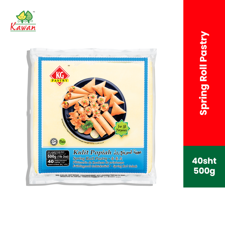 KG PASTRY Spring Roll Pastry 8.5" (40 pcs - 500g) | Lazada