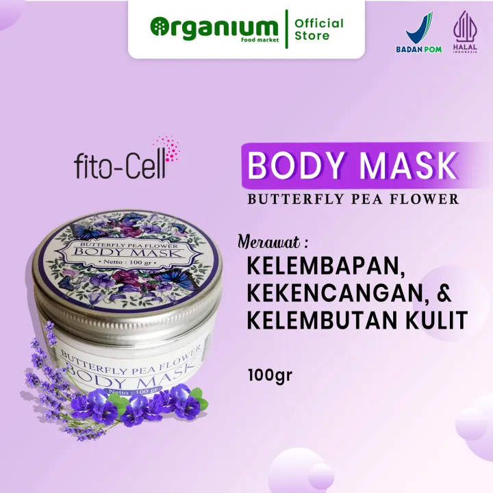 Fito Cell Butterfly Pea Flower Body Mask 100g | Lazada Indonesia