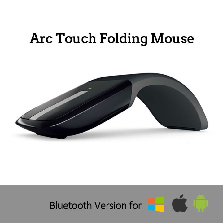 Bluetooth Wireless Mouse Foldable Arc Touch Mause Ultra Thin MIce for ...