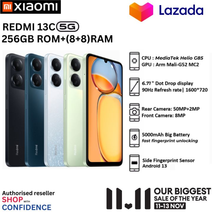 Redmi 13C Smooth 6.74" 90Hz Display 50MP AI Triple Camera Massive ...