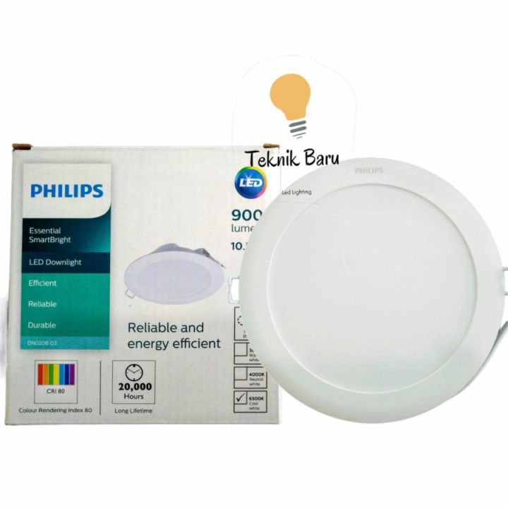 LAMPU DOWNLIGHT PHILIPS LED DN020B G3 10.5W 10,5 WATT D125 HIAS PLAFON ...