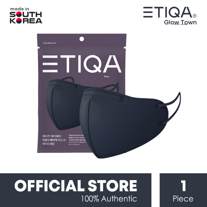 Navy [ETIQA] KF94 Airway Round Basic Mask (1pc) | Lazada PH